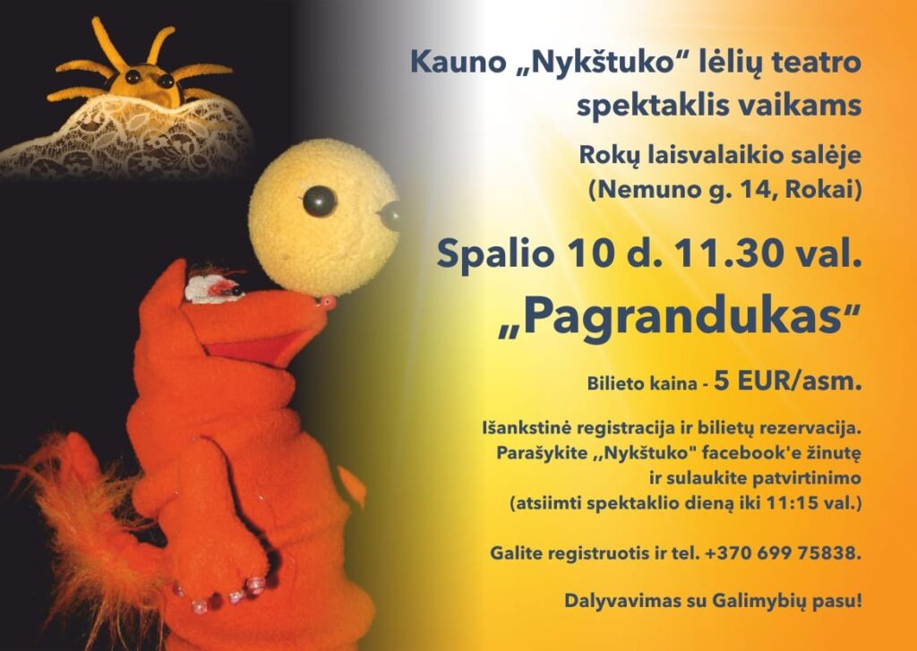 Spektaklis vaikams „Pagrandukas“! - Samylų kultūros centras