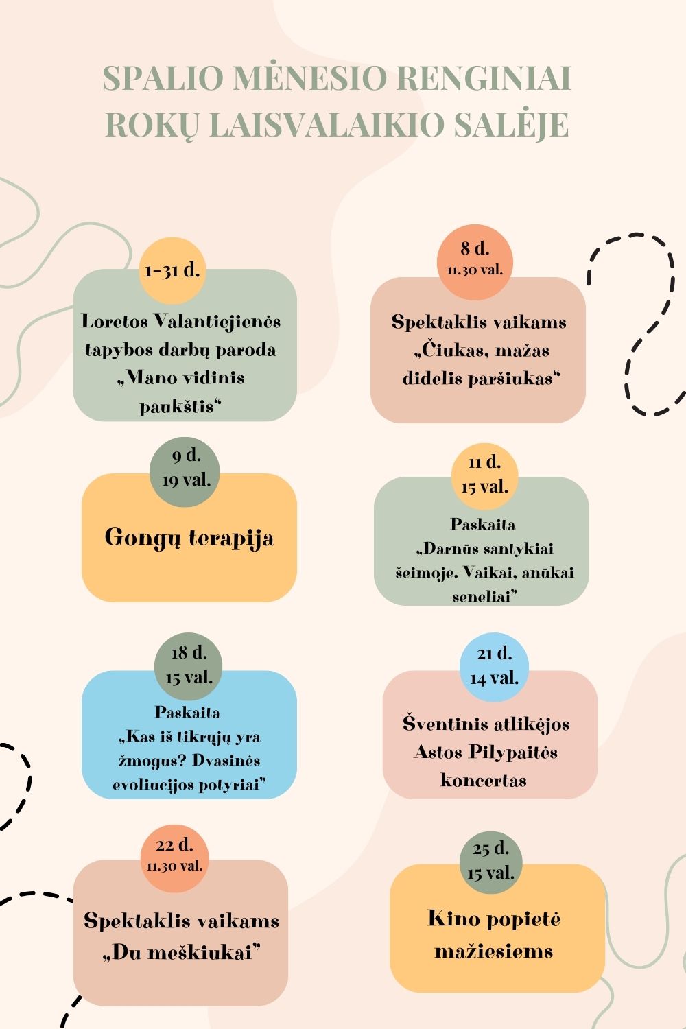 Spalio mėnesį atvyk į Rokus! (renginių kalendorius) - Samylų kultūros ...