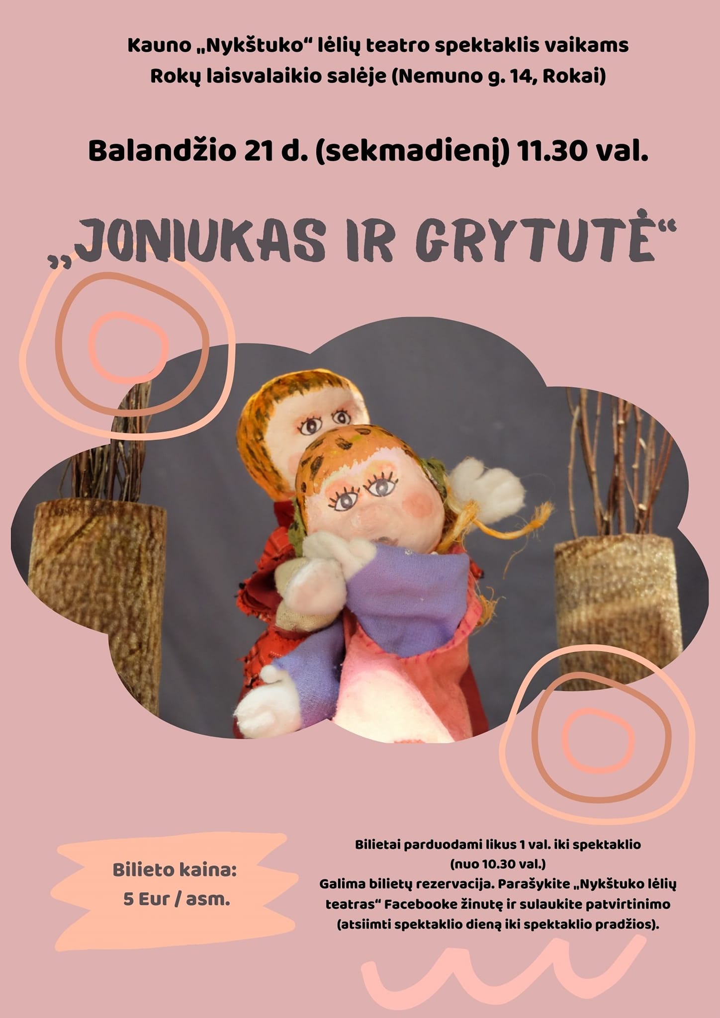 Kauno „Nykštuko” lėlių teatro spektaklis vaikams „Joniukas ir Grytutė ...