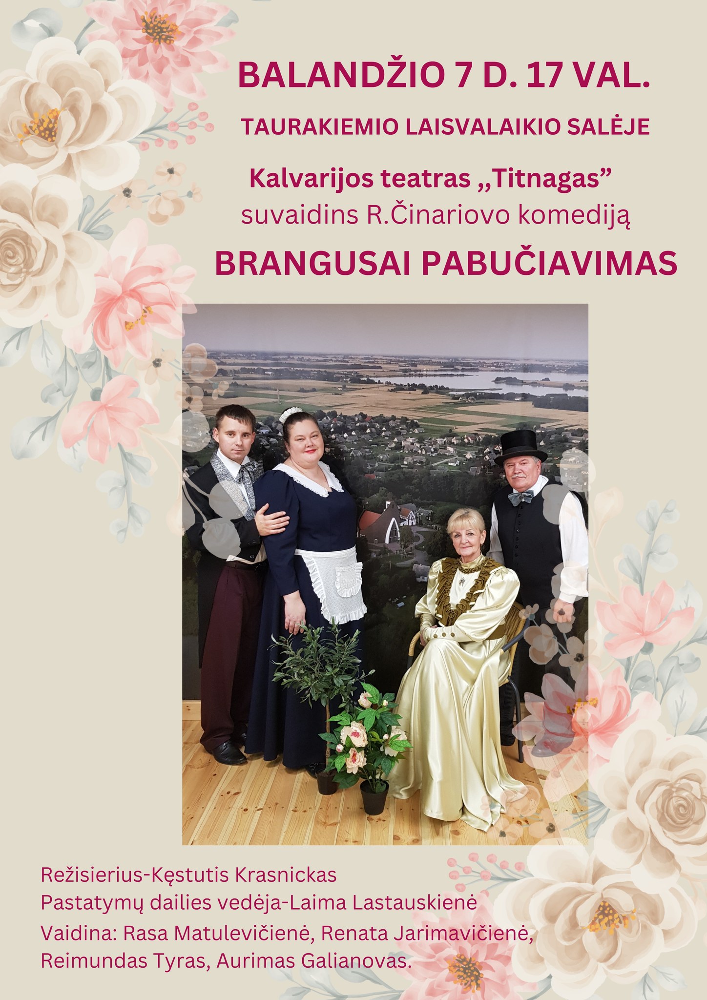 Kalvarijos teatras į Taurakiemį atveža spektaklį „Titnagas“ - Samylų ...